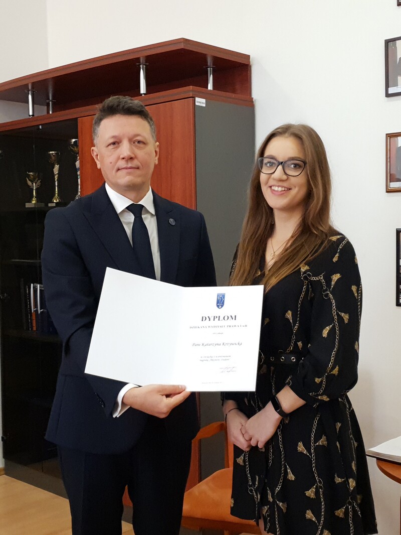 Nagrody „Aktywny Student” / Aktualności / Wydział Prawa